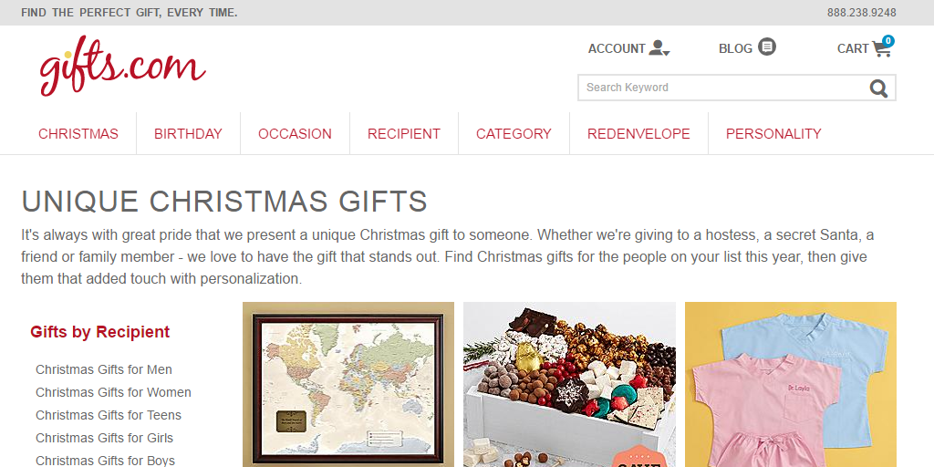 Best Websites for Unique Christmas and Holiday Gifts