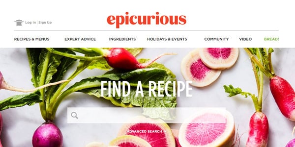 Top 50 Most Appetizing Designs for Food Websites