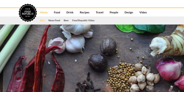 Top 50 Most Appetizing Designs for Food Websites