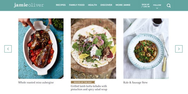 Top 50 Most Appetizing Designs for Food Websites
